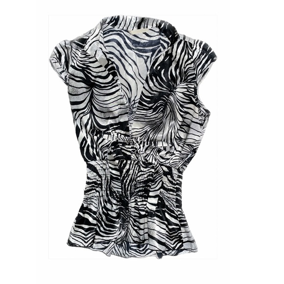 Papaya | Tops | Zebra Print Early 200s Blouse | Poshmark
